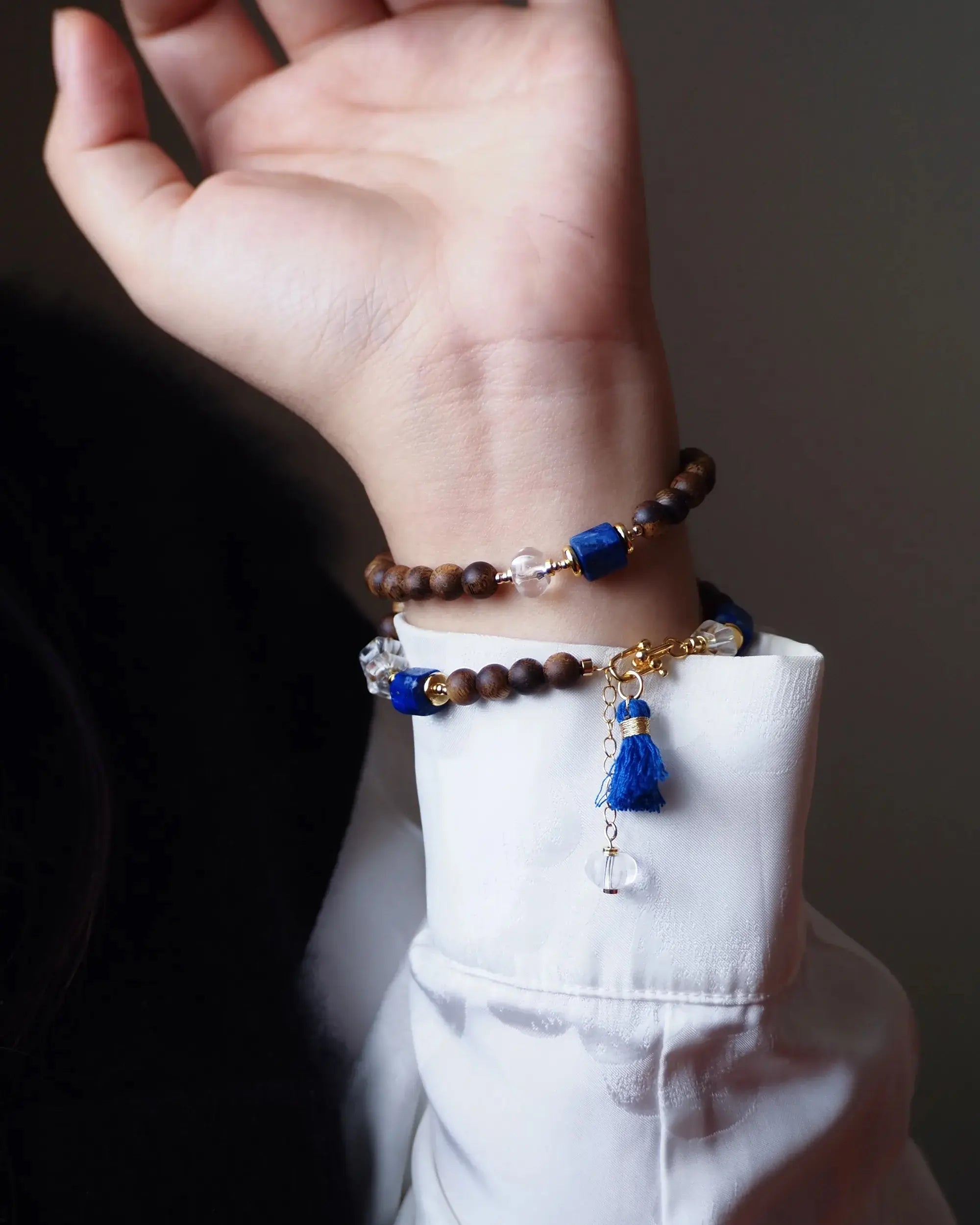 Natural Lapis Lazuli · Kyara Agarwood · Clear Quartz · Multi-Treasure ...